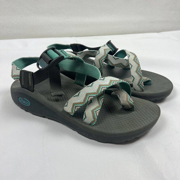 Chaco | Shoes | Chaco Sandals Womens 8 Turquoise Blue Orange Sports ...
